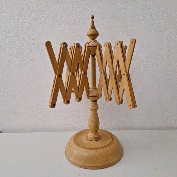 Office | Early Antique Wooden Tabletop Yarn Swift Wool Winder Made In ...